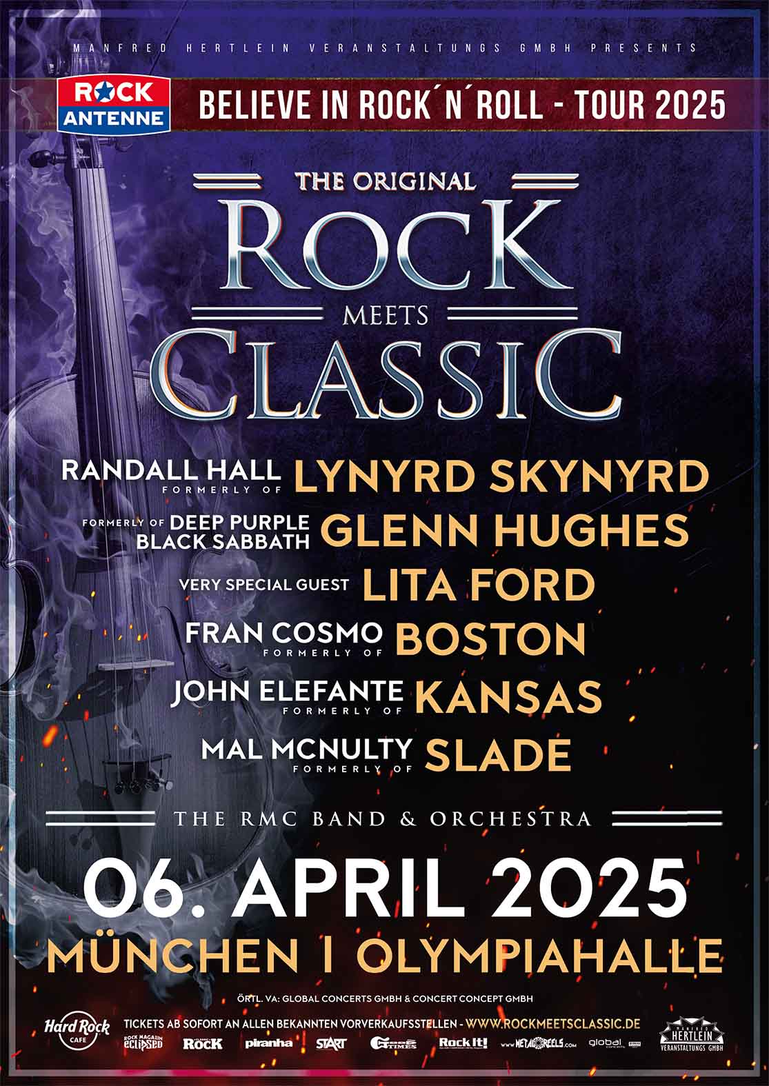 Rock Meets Classic 2025 - 06. April 2025 in der Münchner Olympiahalle - Nachrichten München