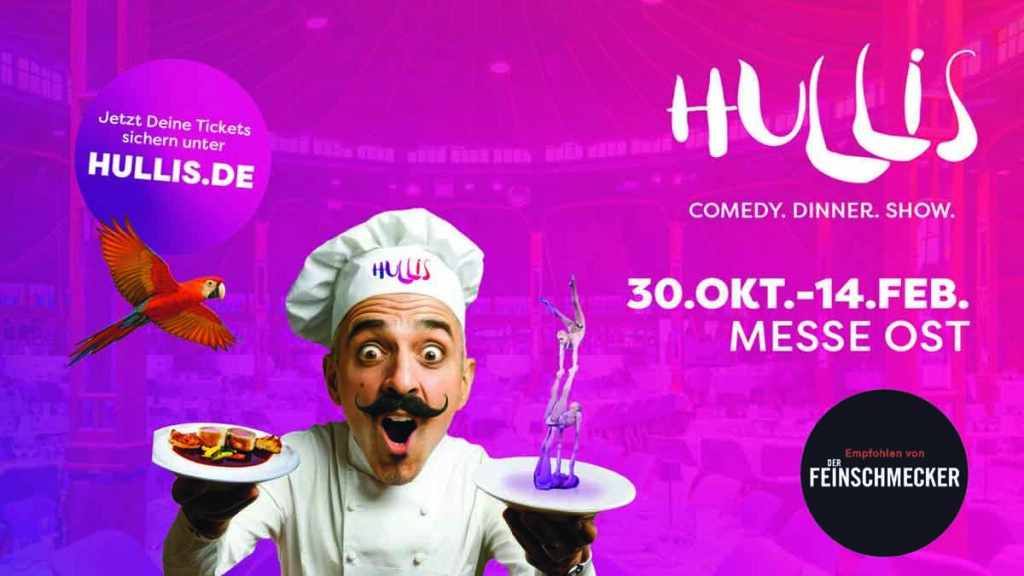 Pures Vergnügen - "HULLIS" - Comedy. Dinner. Show - NEU auf dem ...